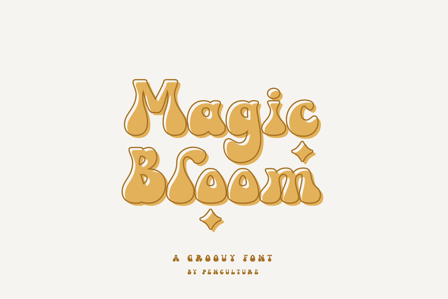 Magic Bloom – A Groovy Font